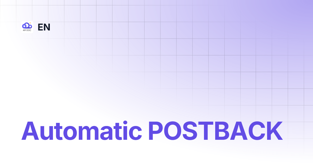 Automatic POSTBACK | EN